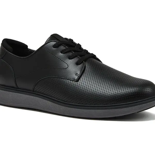 LANDS' END Leather Lace Up Derby Oxford - Black