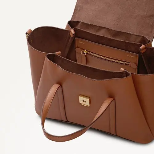 RADLEY The Chancery Flapover Satchel - Cognac