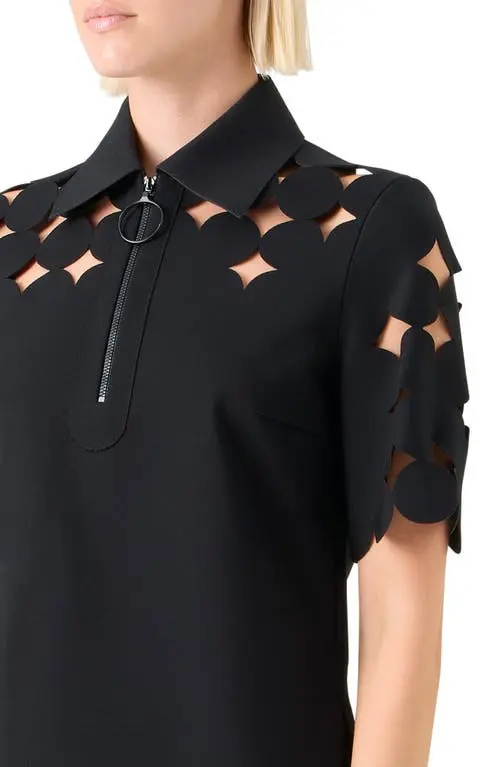 Akris Dot Cutout Top