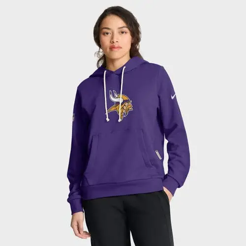Nike Minnesota Vikings Sideline Standard Issue Initial Home Dri-fit Hoodie - Purple