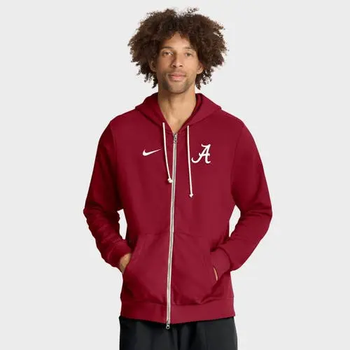 Nike Alabama Tide 2025 Sideline Standard Issue Dri-fit Full-zip Hoodie - Crimson
