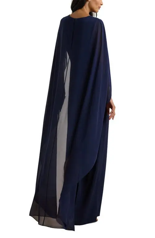 Ralph Lauren Lavati Capelet Gown