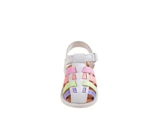 Laura Ashley Closed Toe Glitter Strap Sandals