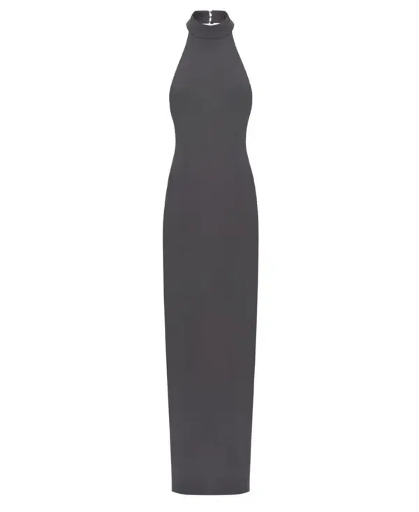 HEIRESS BEVERLY HILLS Halter Gown - Charcoal