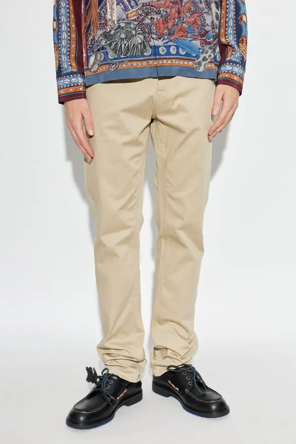Etro Cotton Tapered-leg Trousers