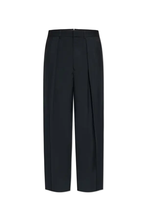 TOM FORD Straight Leg Wool-cashmere Trousers - Black