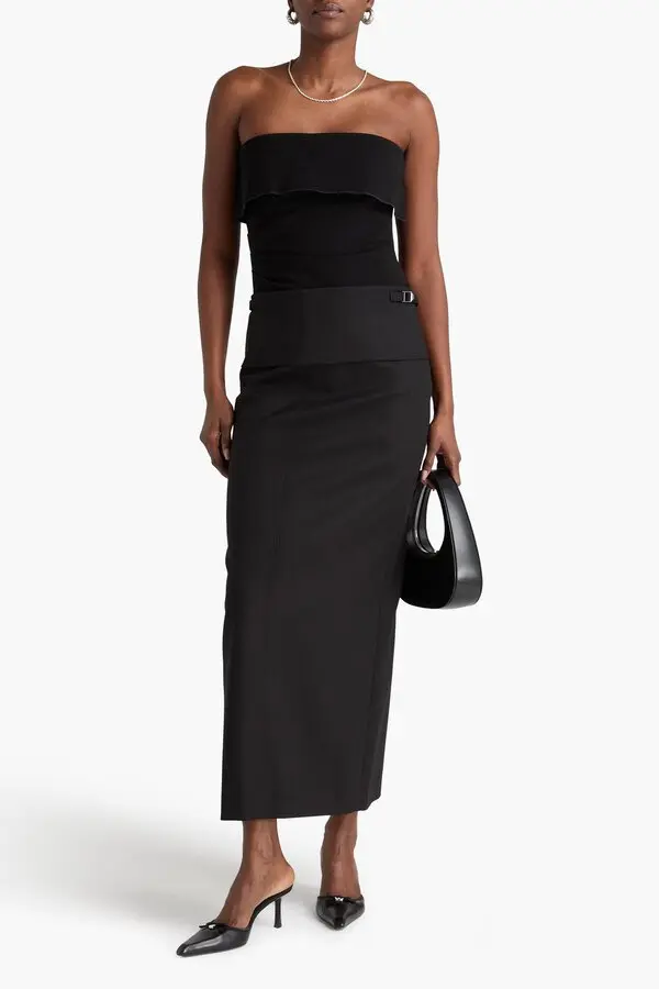 Proenza Schouler Wool-blend Twill Maxi Skirt