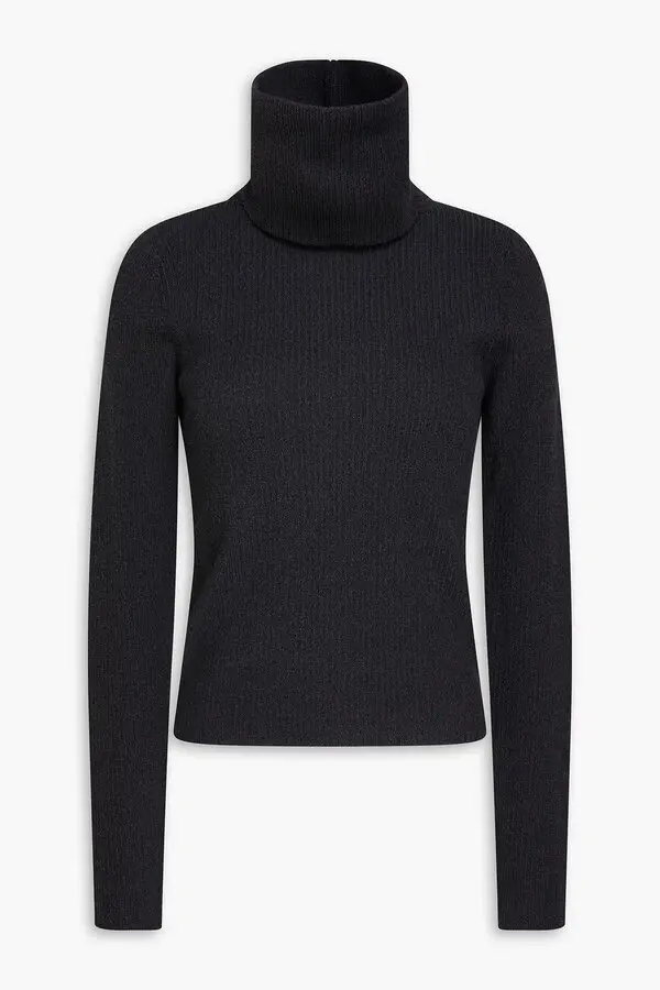 Proenza Schouler Ribbed-knit Turtleneck Sweater - Charcoal