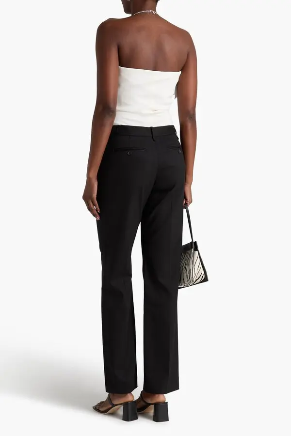 Proenza Schouler Wool-blend Twill Straight-leg Pants