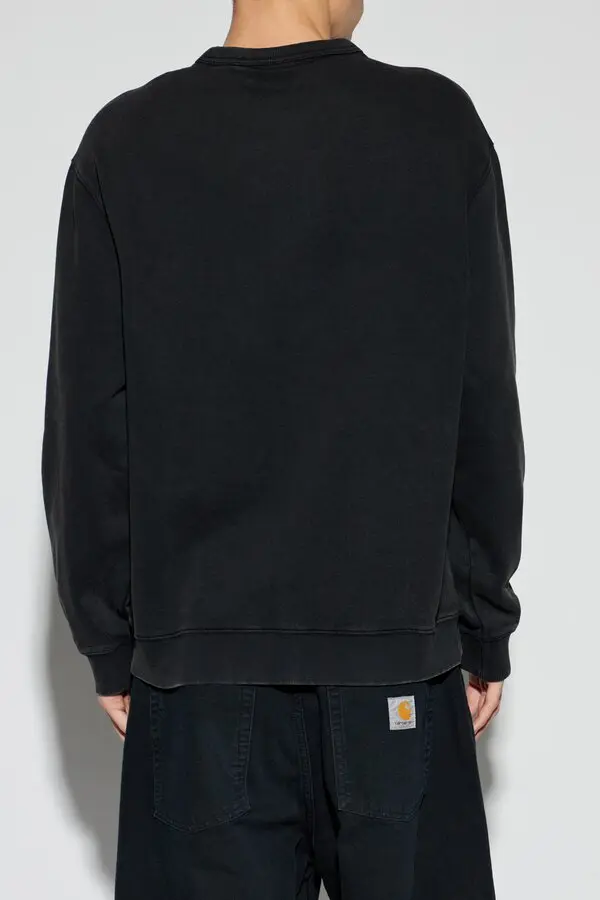 Carhartt Work In Progress Faded Pond Corps’ Sweatshirt - Black
