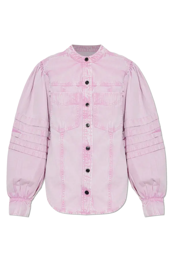 MARANT ETOILE Mileda Denim Shirt - Pink