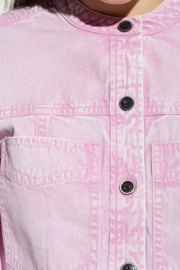 MARANT ETOILE Mileda Denim Shirt - Pink