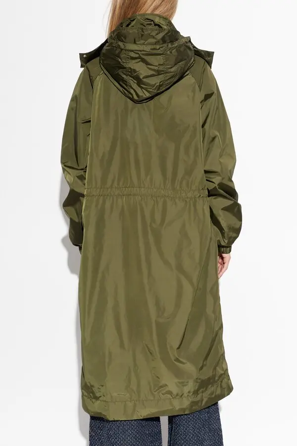 GANNI Loose-fit Hooded Parka - Green