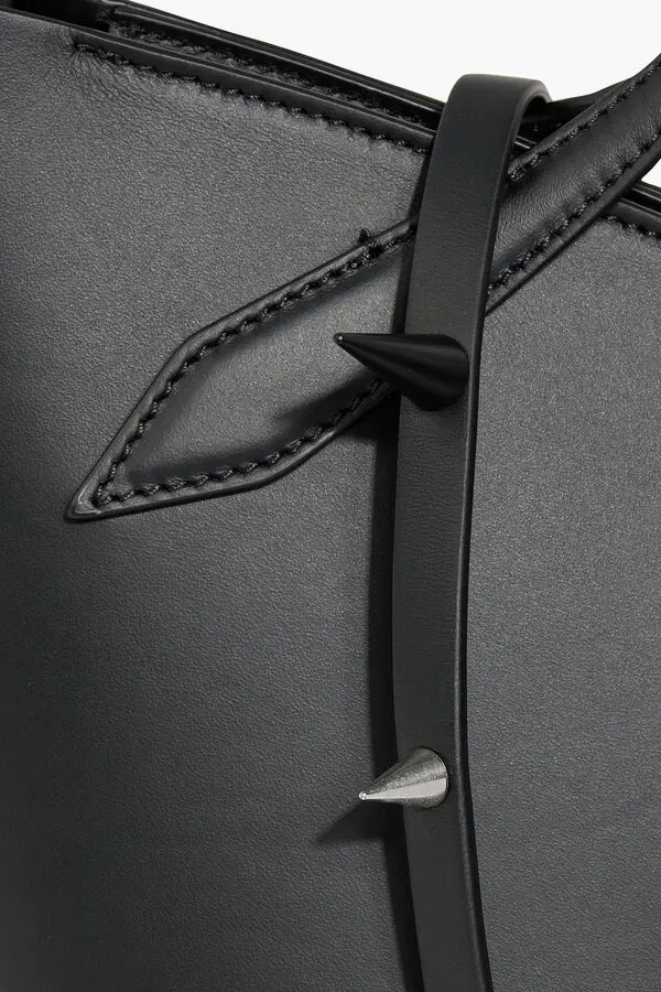 Acne Studios Altona Spiked Leather Tote - Black