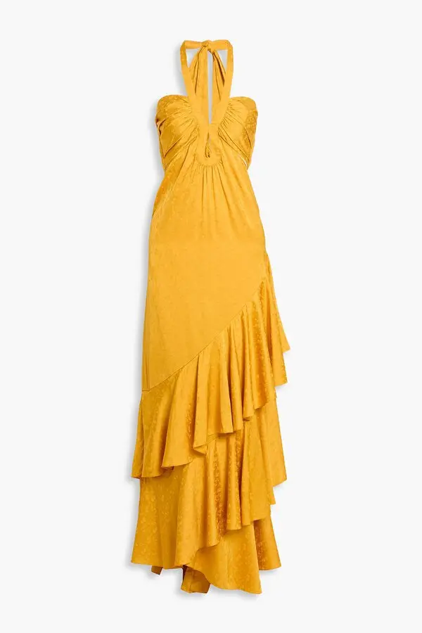 Johanna Ortiz Gold Dress | Editorialist