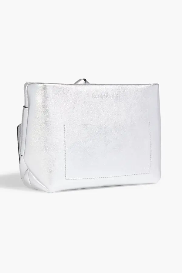 Acne Studios Musubi Knotted Metallic Leather Shoulder Bag