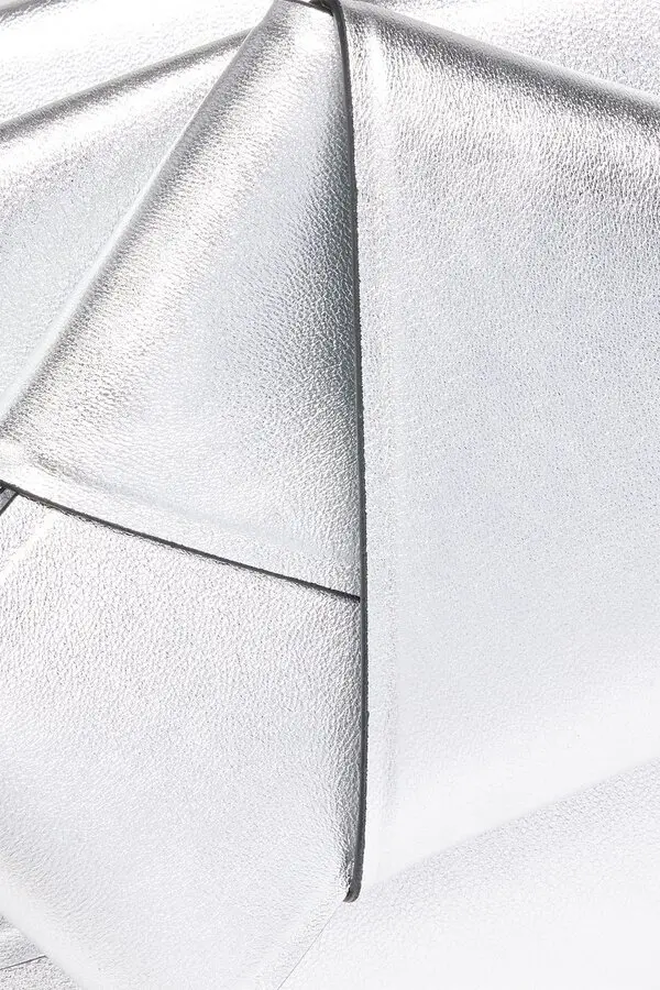 Acne Studios Musubi Knotted Metallic Leather Shoulder Bag