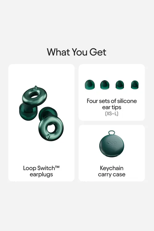 LOOP Switch 2 Earplugs - Emerald