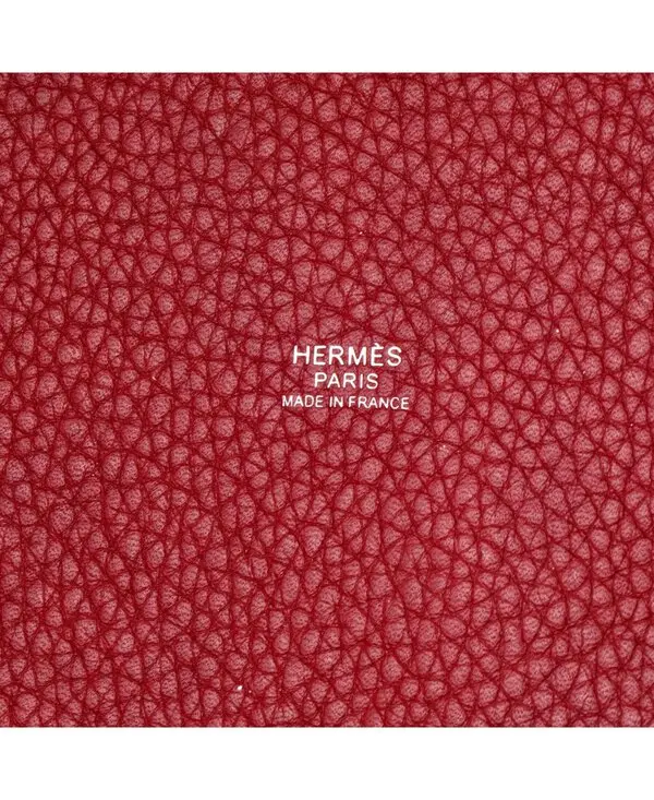 Hermès Mm Picotin Lock Bag Clemence - Red