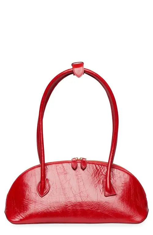 LIFFNER Dome East/west Leather Shoulder Bag - Red