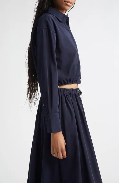 Veronica Beard Wilfred Crop Shirt - Navy