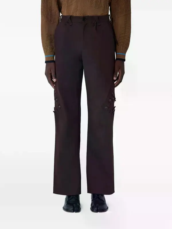 KIKO KOSTADINOV Rivet Leg Trousers - Brown