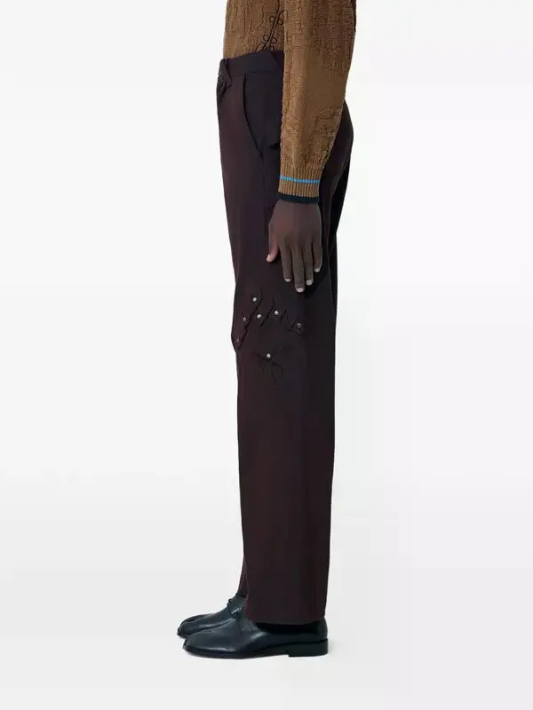 KIKO KOSTADINOV Rivet Leg Trousers - Brown