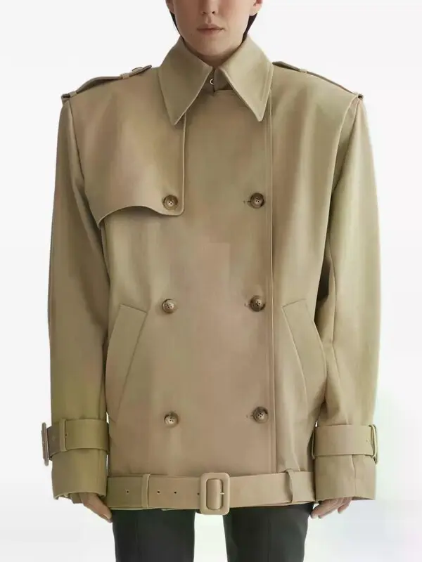MUGLER Buckle Double-breasted Jacket