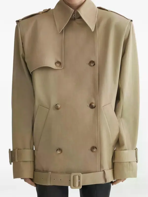 MUGLER Buckle Double-breasted Jacket
