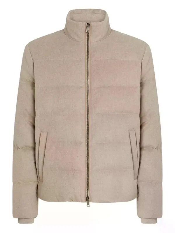 Zegna Oasi Quilted Cashmere Jacket - Neutrals