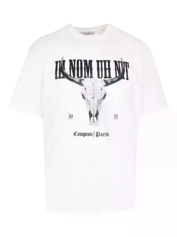 IH NOM UH NIT Skull-print T-shirt - White