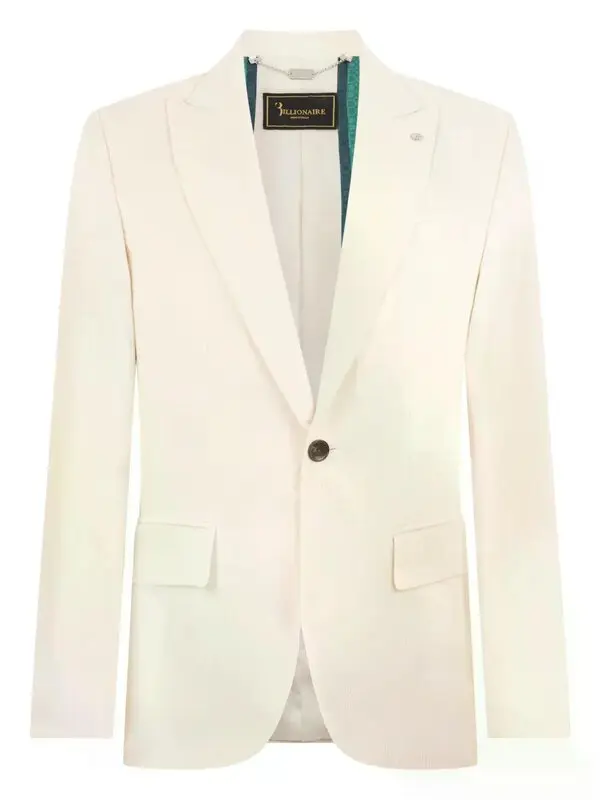 BILLIONAIRE Corduroy Single-breasted Blazer - Neutrals