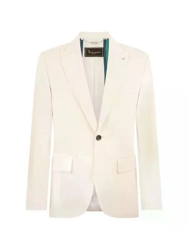 BILLIONAIRE Corduroy Single-breasted Blazer - Neutrals