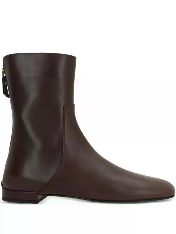 Giorgio Armani Leather Ankle Boots