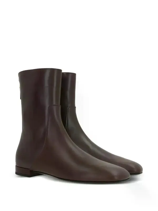 Giorgio Armani Leather Ankle Boots