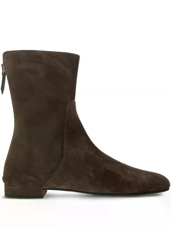 Giorgio Armani Suede Ankle Boots