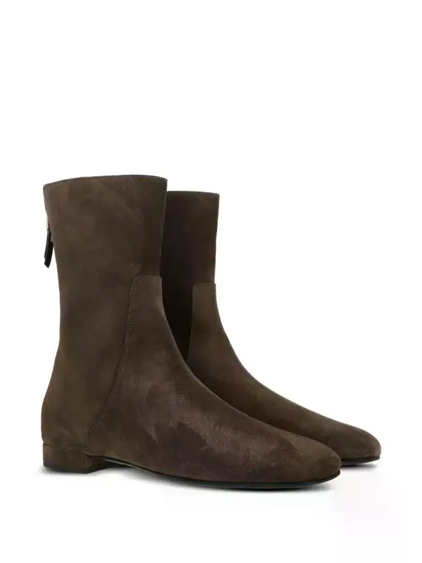 Giorgio Armani Suede Ankle Boots