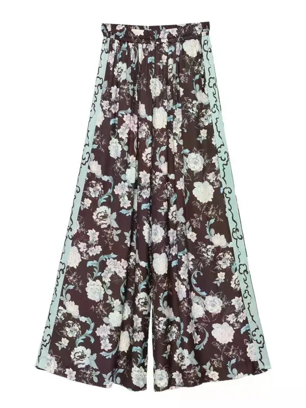 FORTE_FORTE Floral Print Trousers