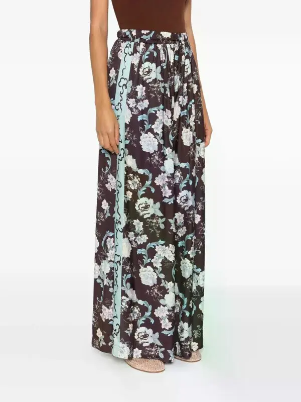 FORTE_FORTE Floral Print Trousers