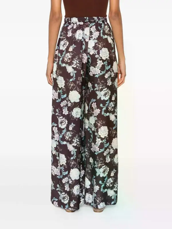 FORTE_FORTE Floral Print Trousers