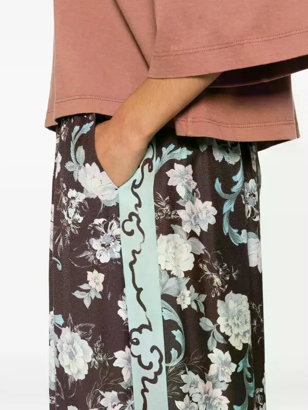 FORTE_FORTE Floral Print Trousers