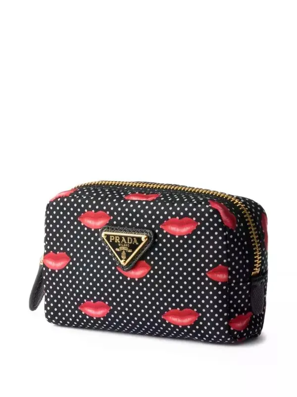 Prada Triangle-logo Makeup Bag