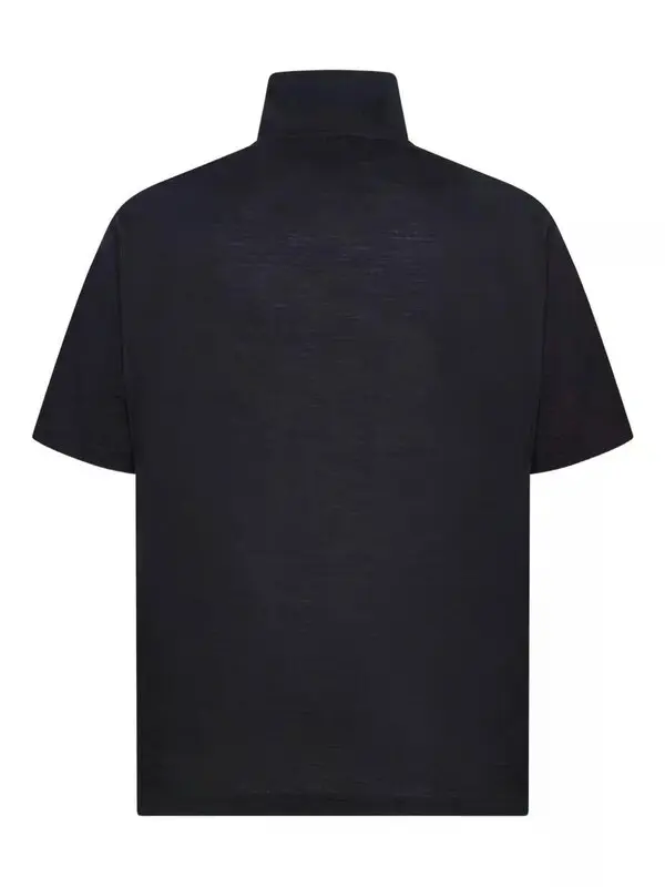 LOW BRAND Turtleneck Short-sleeve Sweater
