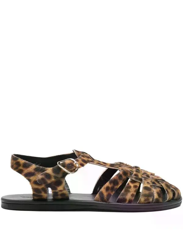 ANCIENT GREEK SANDALS Karina Pony Cage Sandals - Brown