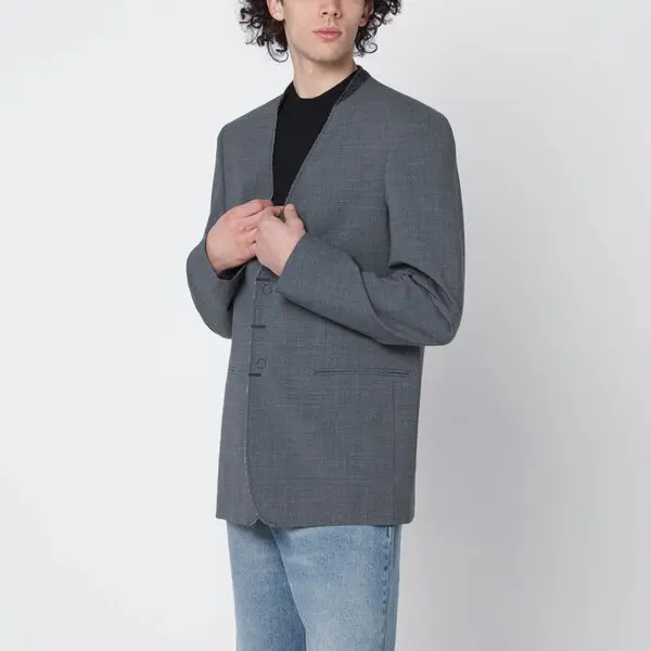 MAISON MARGIELA Mélange Wool-blend Jacket