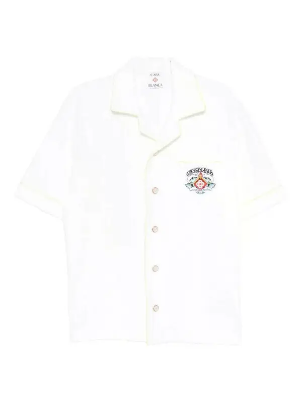 Casablanca Monogram Towelling Shirt - White
