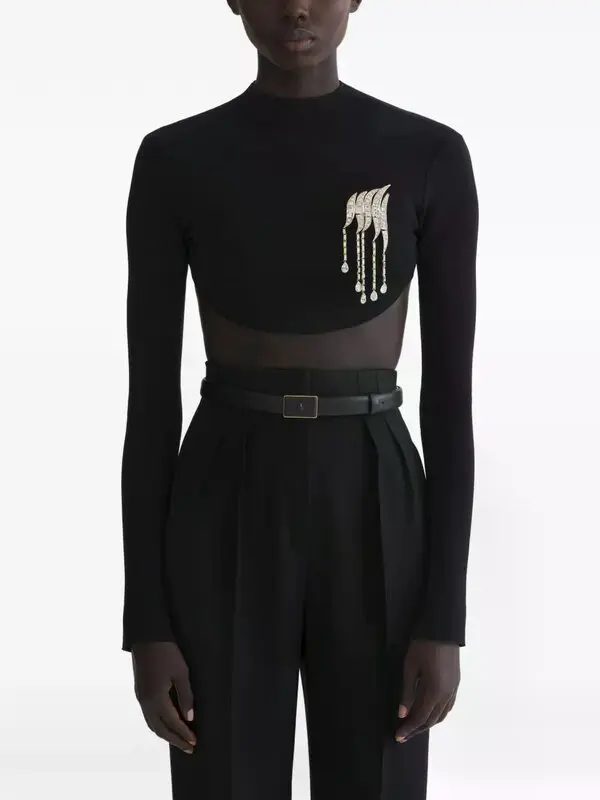 MUGLER Cropped Top
