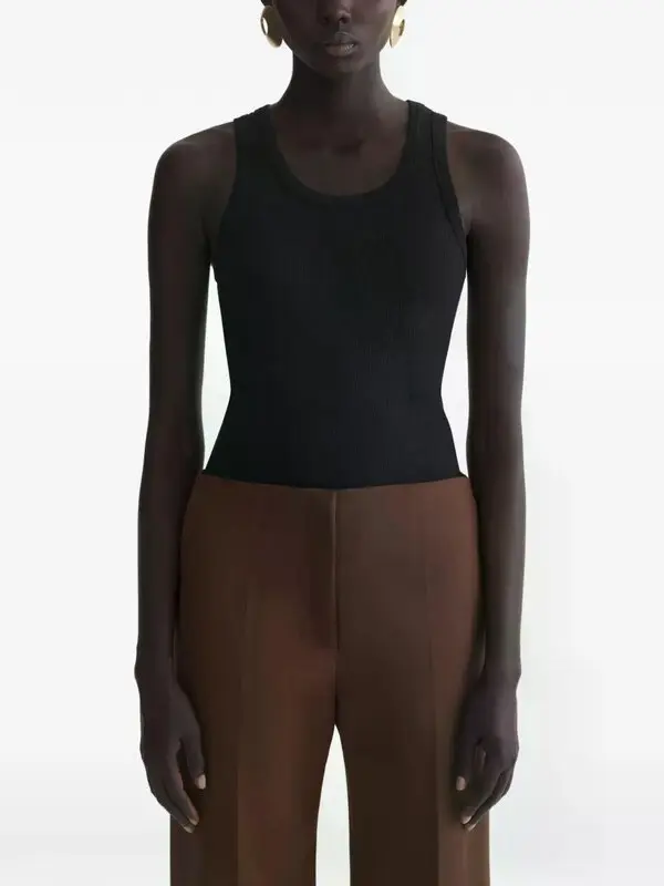 MUGLER Ribbed Tank Top