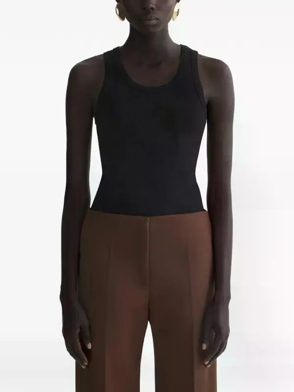 MUGLER Ribbed Tank Top