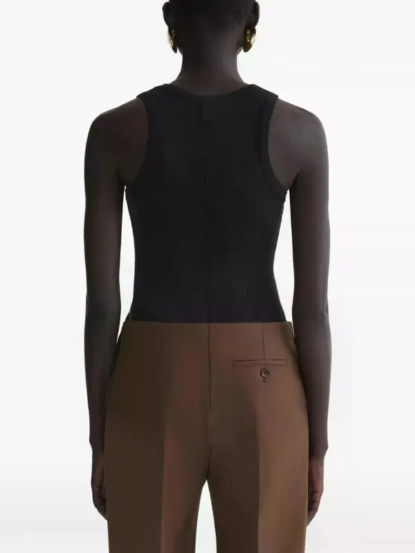 MUGLER Ribbed Tank Top
